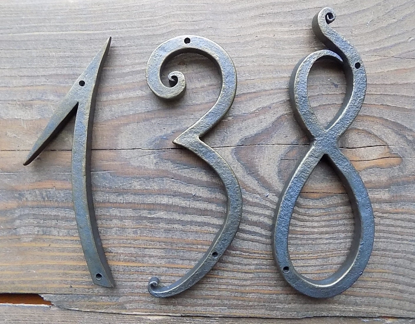House Number / Iron House Numbers 5 Inch./ House Address / | Etsy