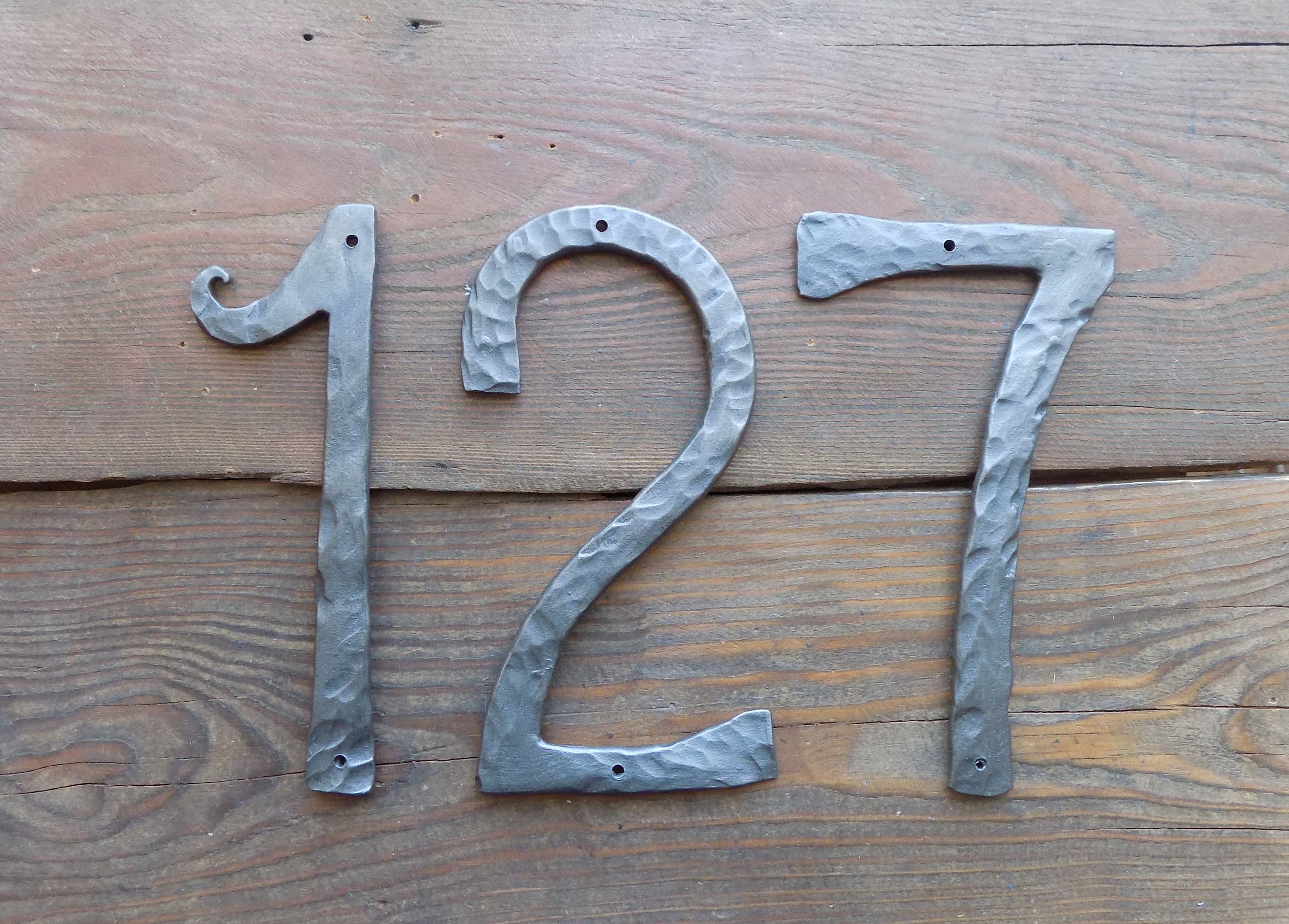 House Number / Iron House Numbers / Numbers / Metal House | Etsy