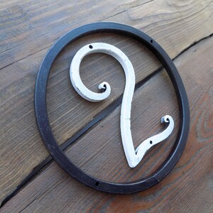 House Number / House Number in a Circle / Iron House Numbers / Home ...