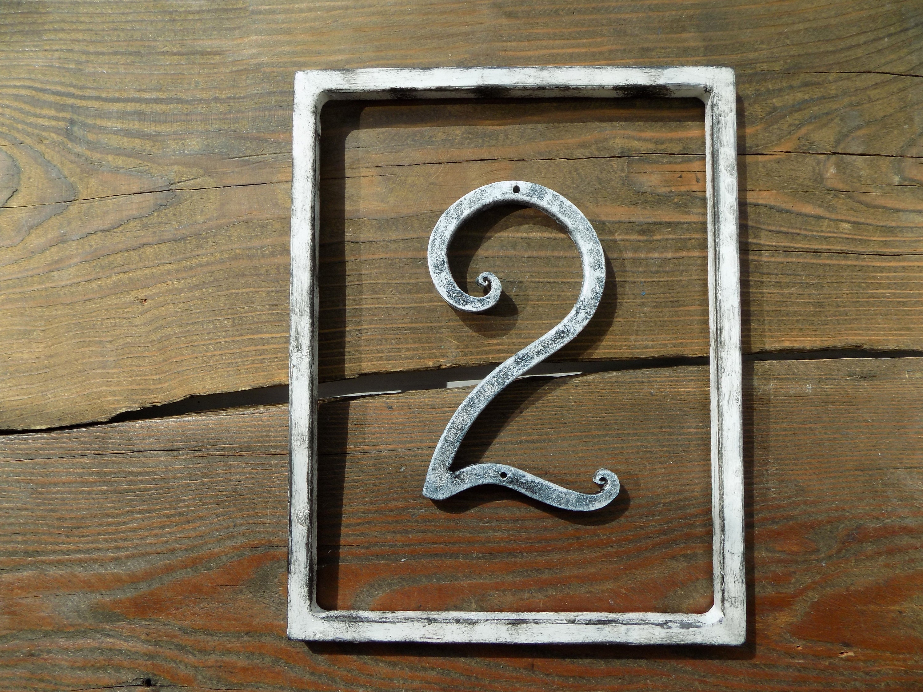 House Number / House Number in a Frame / Iron House Numbers / Home ...