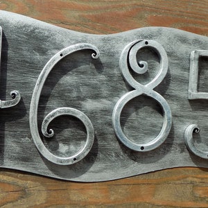 House Number / Number on Plate / House Address / Designer House Number ...