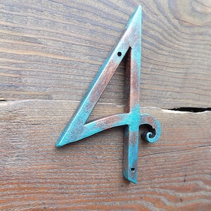 House Number / Iron House Numbers 5 Inch./ House Address / Metal House ...