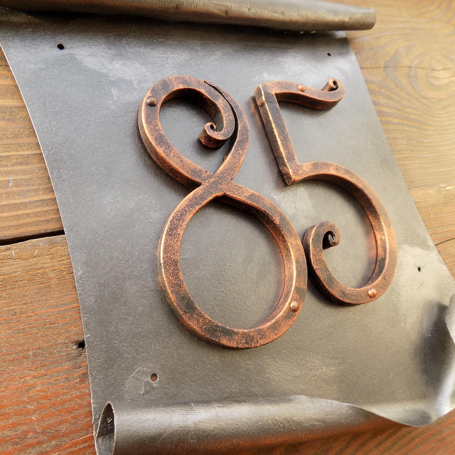 Designer House Number / Metal Scroll / House Number / Address - Etsy