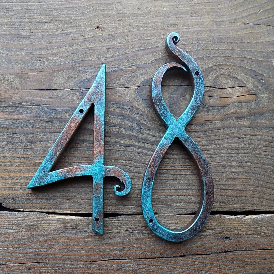 House Number / Iron House Numbers 5 Inch./ House Address / Metal House ...