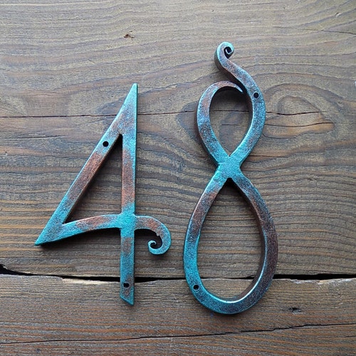 5 Inch Iris House Numbers Letters - Etsy
