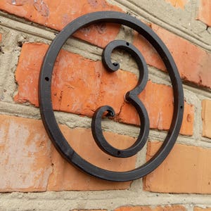 House Number / House Number in a Circle / Iron House Numbers / Home ...
