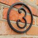 House Number / House Number in a Circle / Iron House Numbers / Home ...