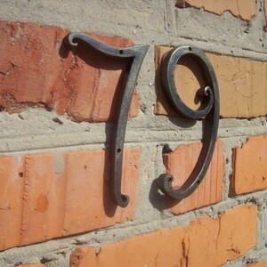 Wrought House Number /iron House Numbers 5 Inches/home Address/ Metal ...