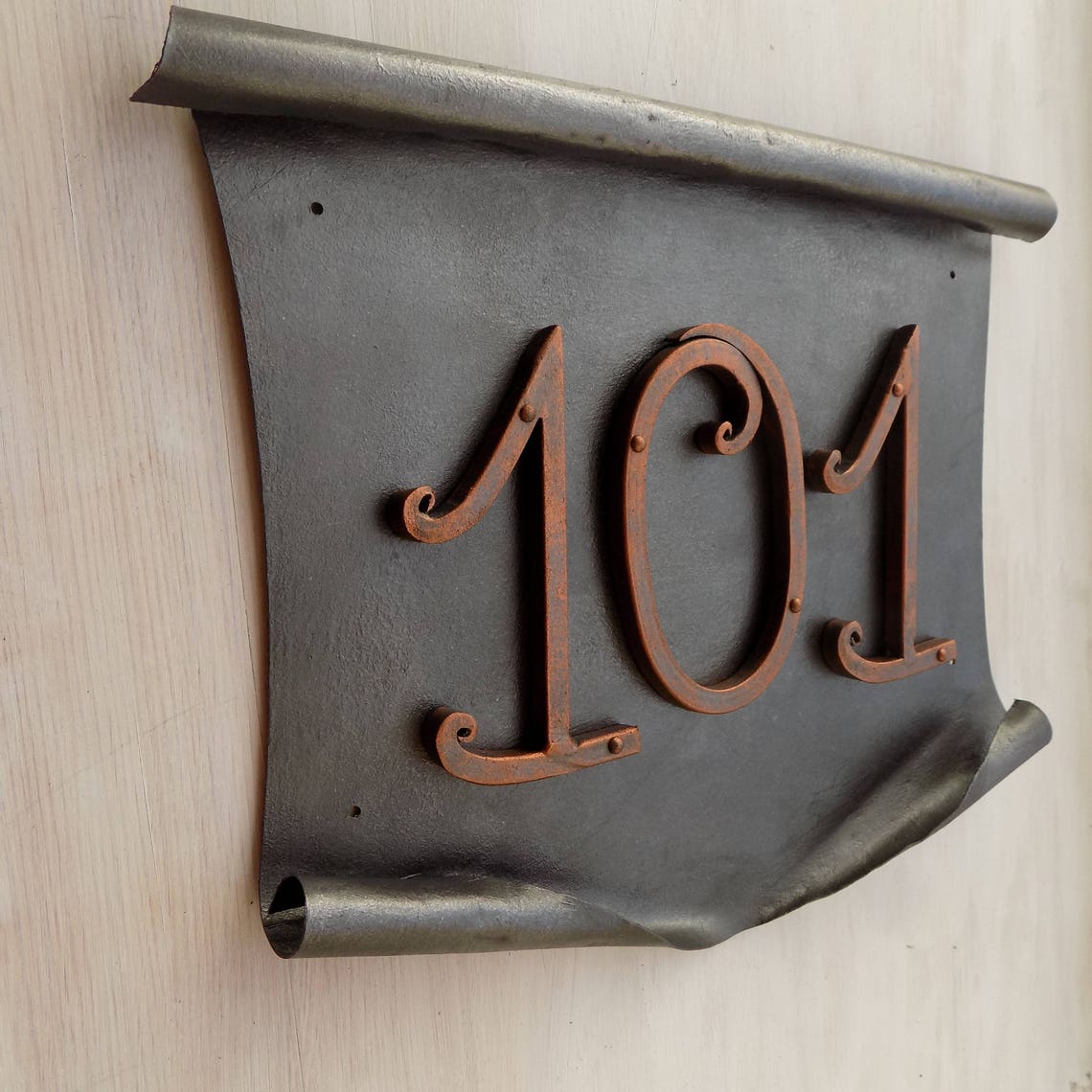 Designer House Number / Metal Scroll / House Number / Address Numbers ...