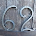 Wrought House Number /iron House Numbers 5 Inches/door Numbers - Etsy