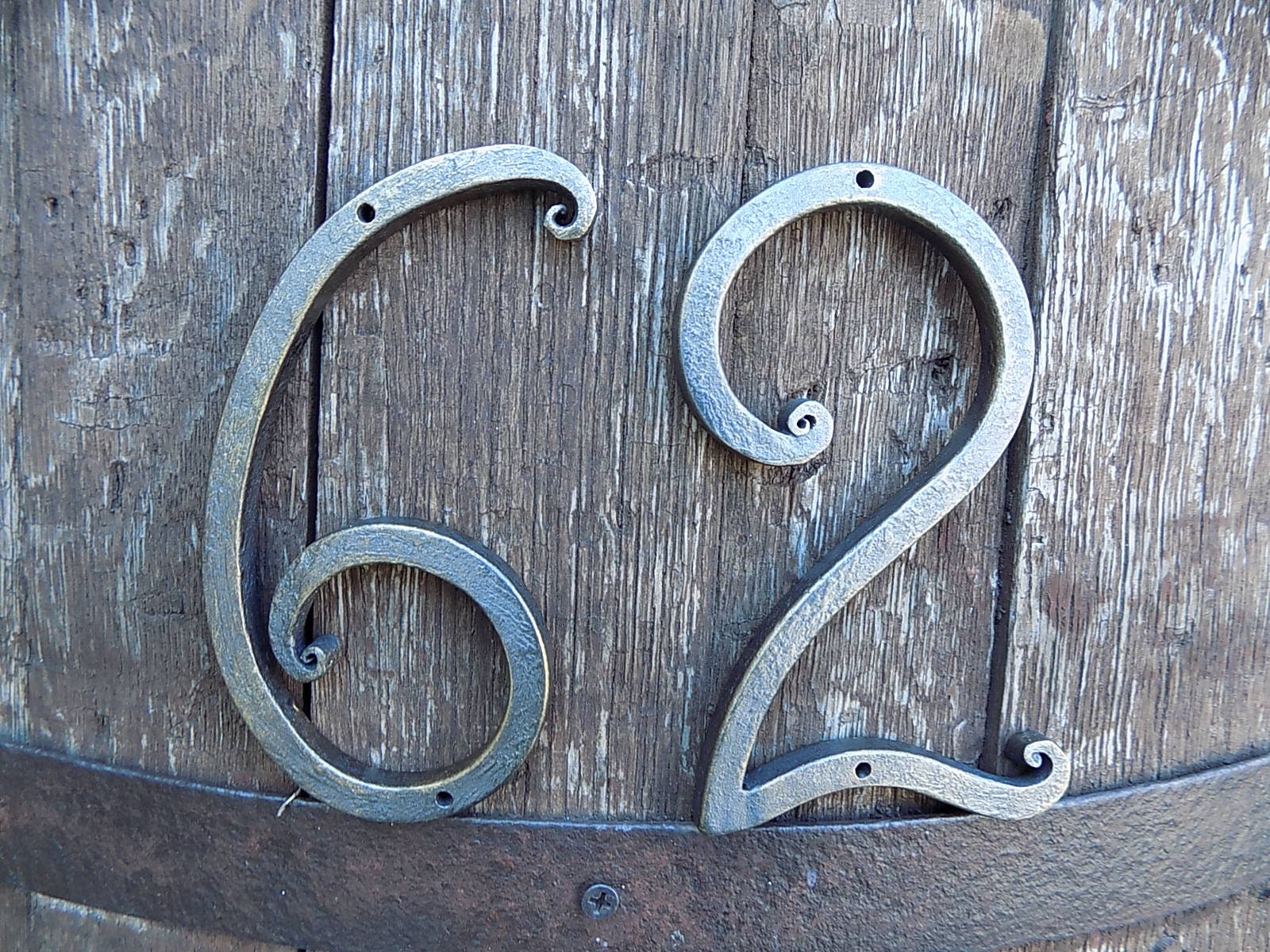 Wrought House Number /iron House Numbers 5 Inches/door Numbers 5/ Metal ...