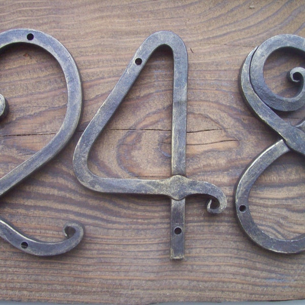 Wrought Iron House Numbers - Etsy