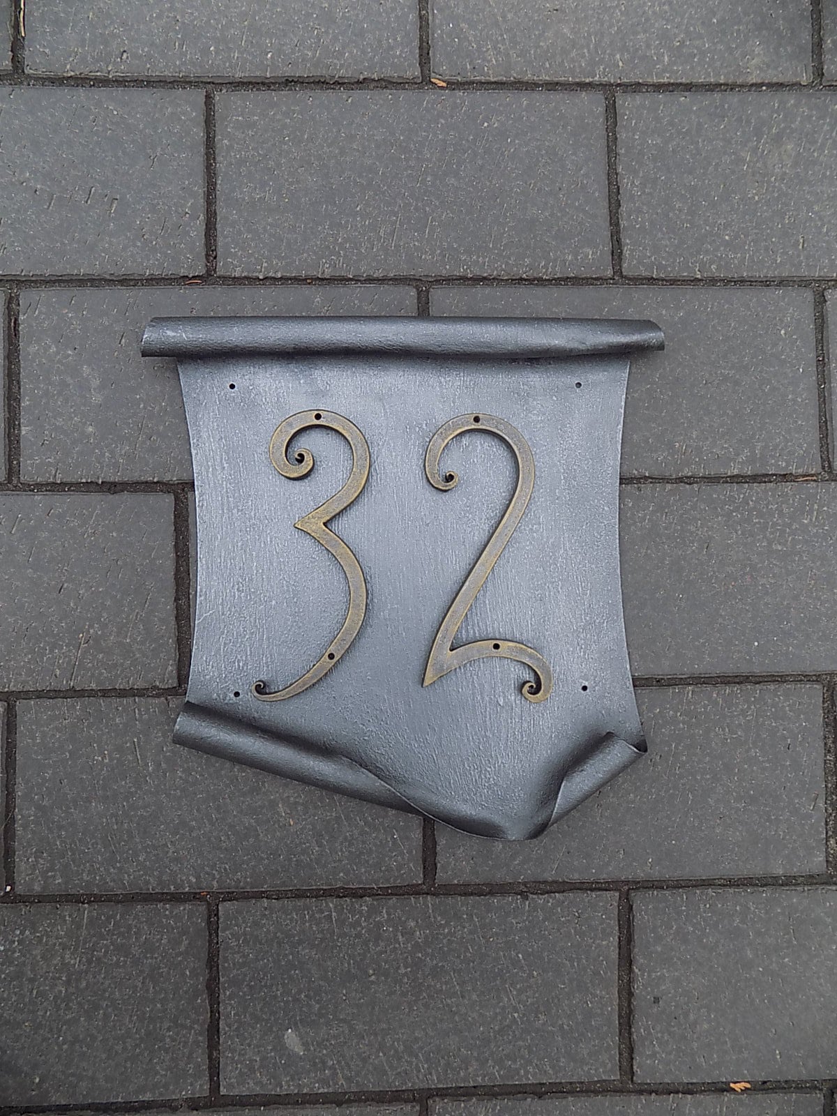 Designer House Number / Metal Scroll / House Number / Address Numbers ...