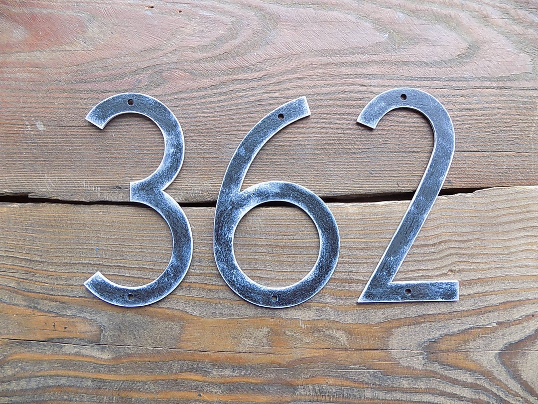 House Number / Home Address / Address Sign / Iron House Numbers / Door ...