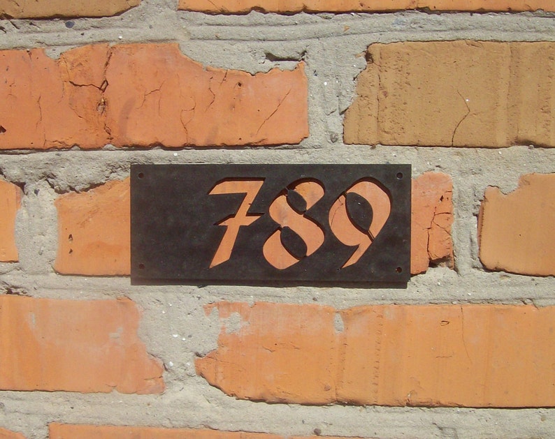 Designer's 3D House Number/Modern House | Etsy