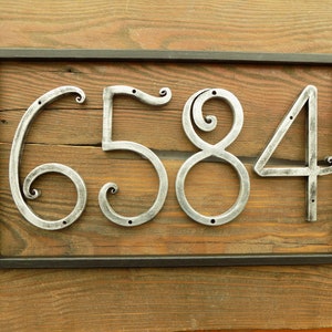 House Number / Address Numbers / House Number in a Frame / Iron House ...