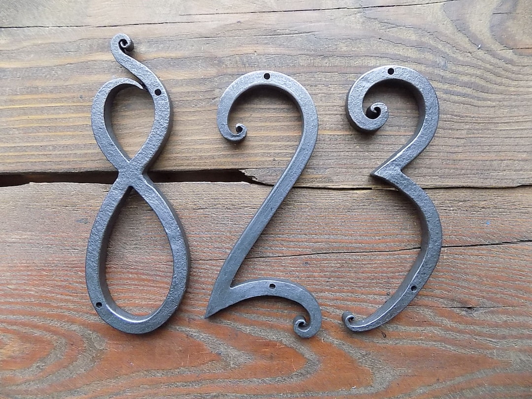 House Number / Iron House Numbers 5 Inch./ House Address / Metal House ...