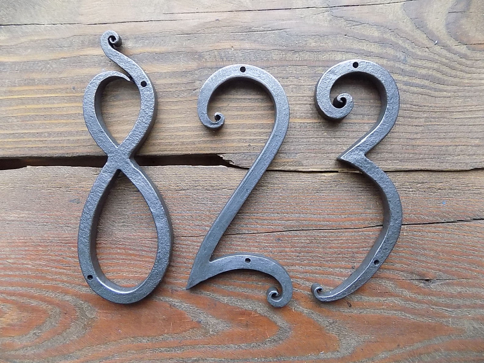 House Number / Iron House Numbers 5 Inch./ House Address / | Etsy