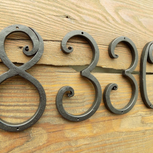 House Number /iron House Numbers 5 Inches/ Door Numbers / - Etsy