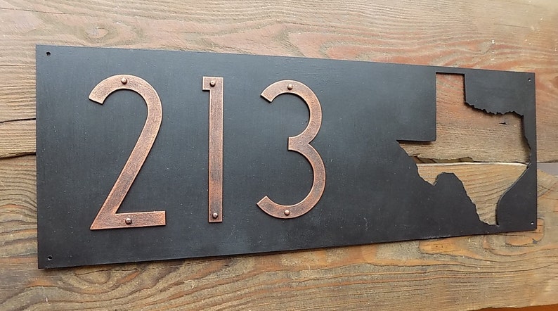 Texas House Number / House Number / Home Number / Address | Etsy