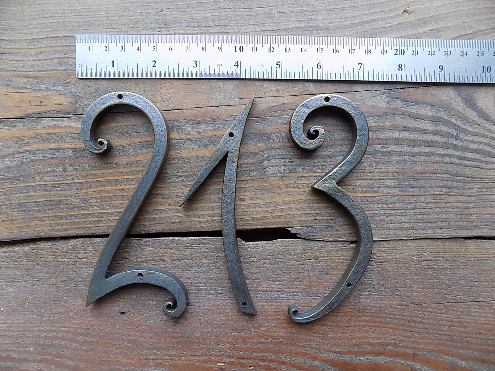 House Number / Iron House Numbers 5 Inch./ House Address / | Etsy