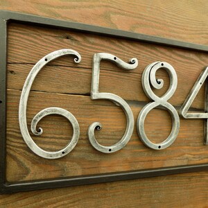 House Number / Address Numbers / House Number in a Frame / Iron House ...
