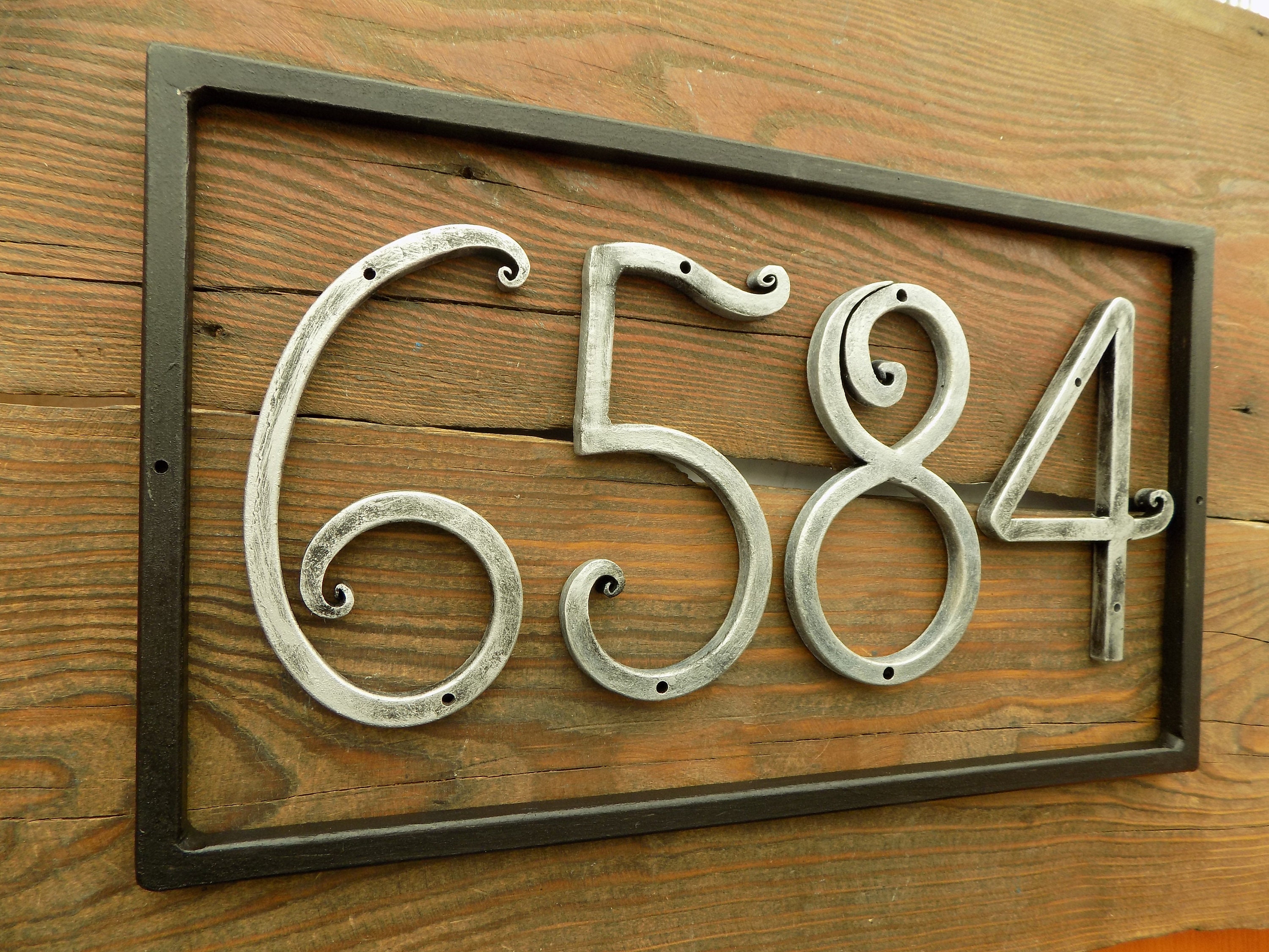 House Number / Address Numbers / House Number in a Frame / | Etsy