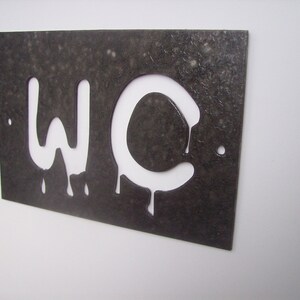 Art Designer's Decor WC Sign, Small Male/female WC Sign - Etsy
