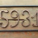 House Number / House Number in a Frame / Address Numbers / Iron House ...