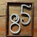 House Number / House Number in a Frame / Address Numbers / - Etsy