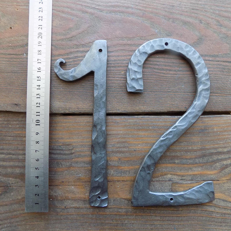 House Number / Iron House Numbers / Numbers / Metal House | Etsy