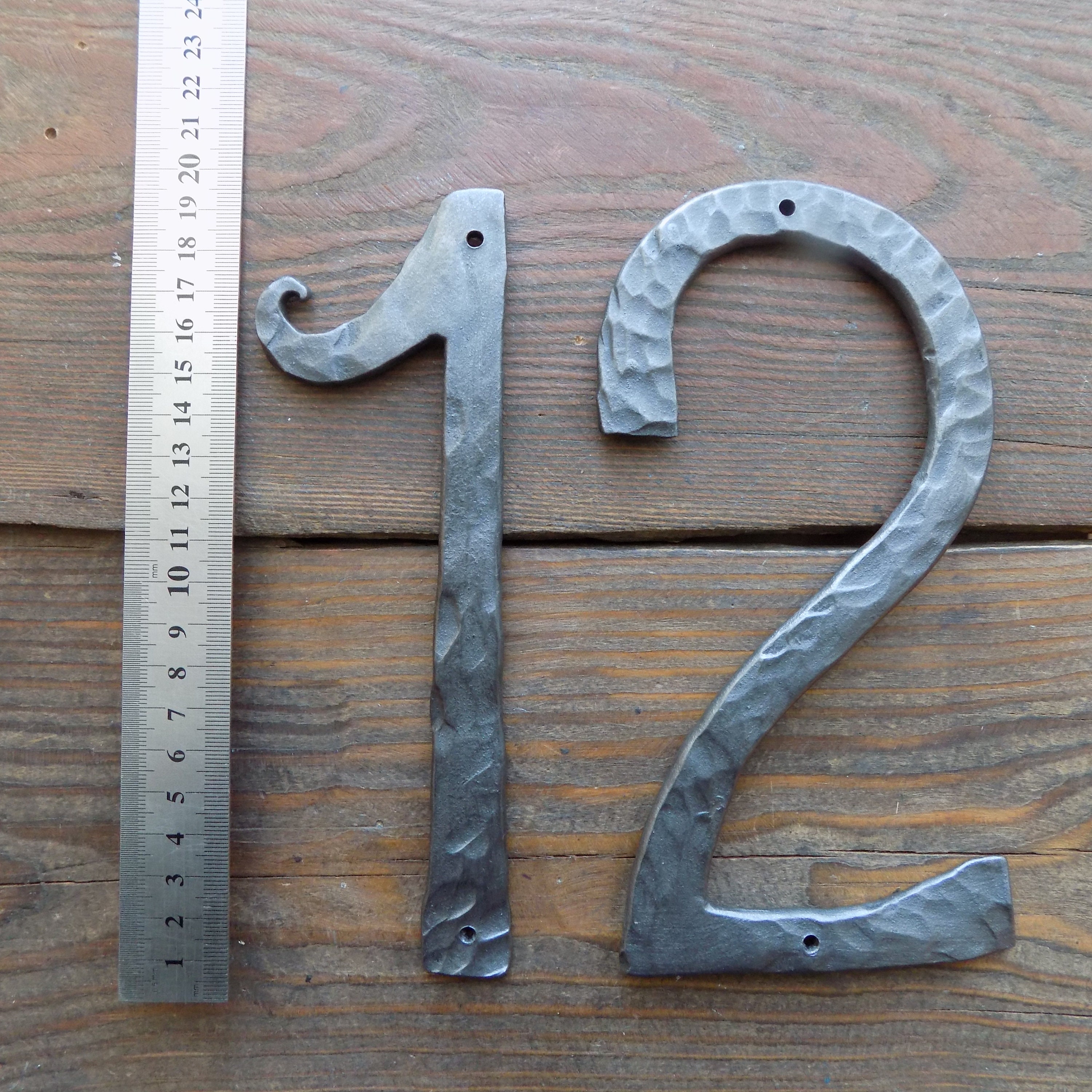 House Number / Iron House Numbers / Numbers / Metal House | Etsy