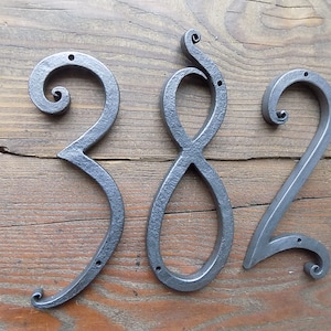 House Number / Iron House Numbers 5 Inch./ House Address / Metal House ...