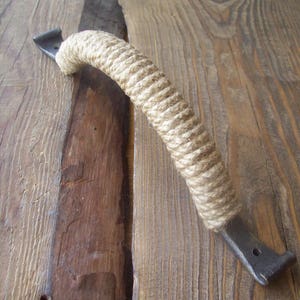 Designer's Door Handle With Rope / Drawer Pull / Rustic Door Handle ...
