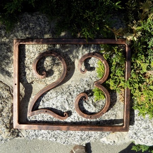 House Number / Address Numbers / House Number in a Frame / Iron House ...