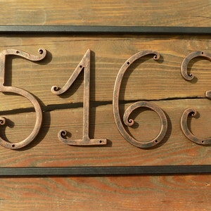 House Number / House Number in a Frame / Address Numbers / Iron House ...
