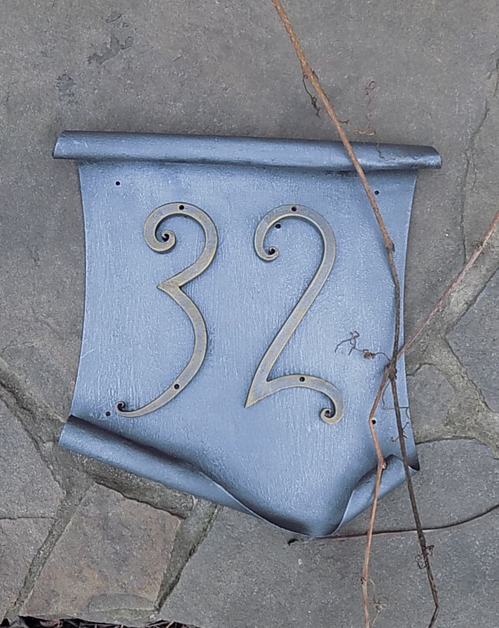 Designer House Number / Metal Scroll / House Number / Address - Etsy