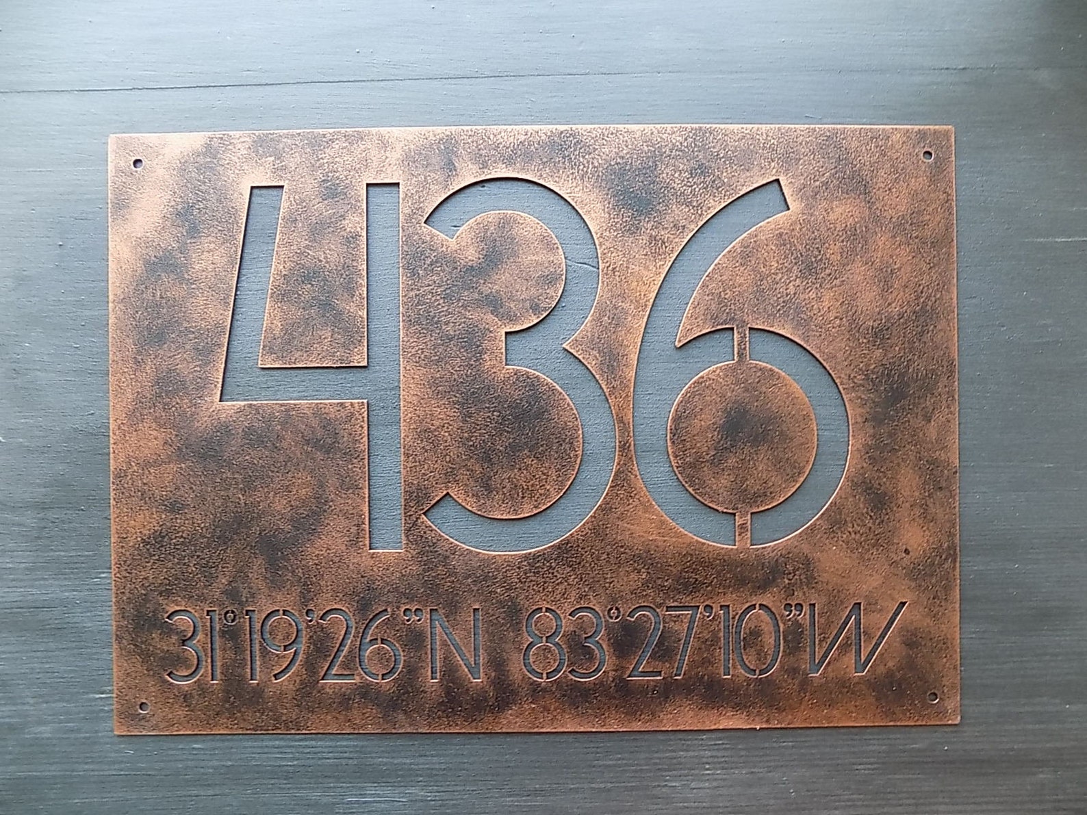 GPS coordinates House Number/ home coordinates/Address number/ | Etsy