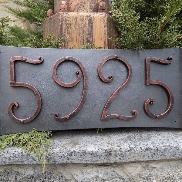 Metal House Numbers - Etsy