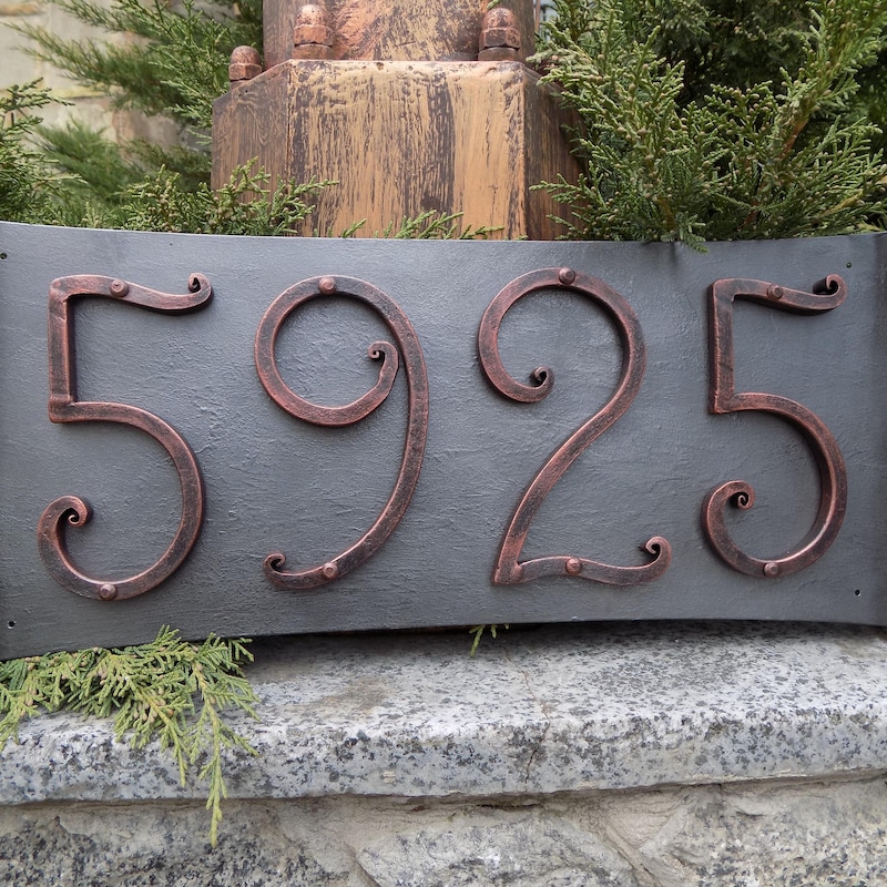 Metal House Numbers - Etsy