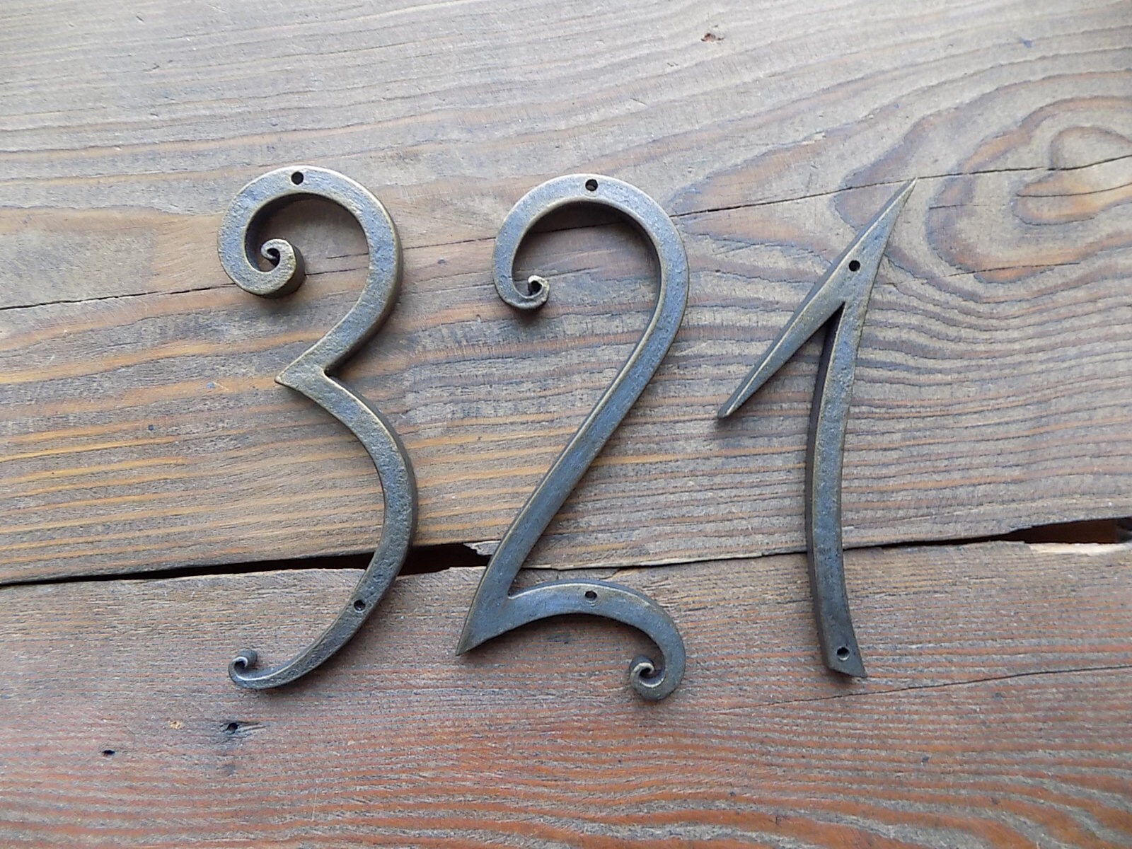 House Number / Iron House Numbers 5 Inch./ House Address / | Etsy