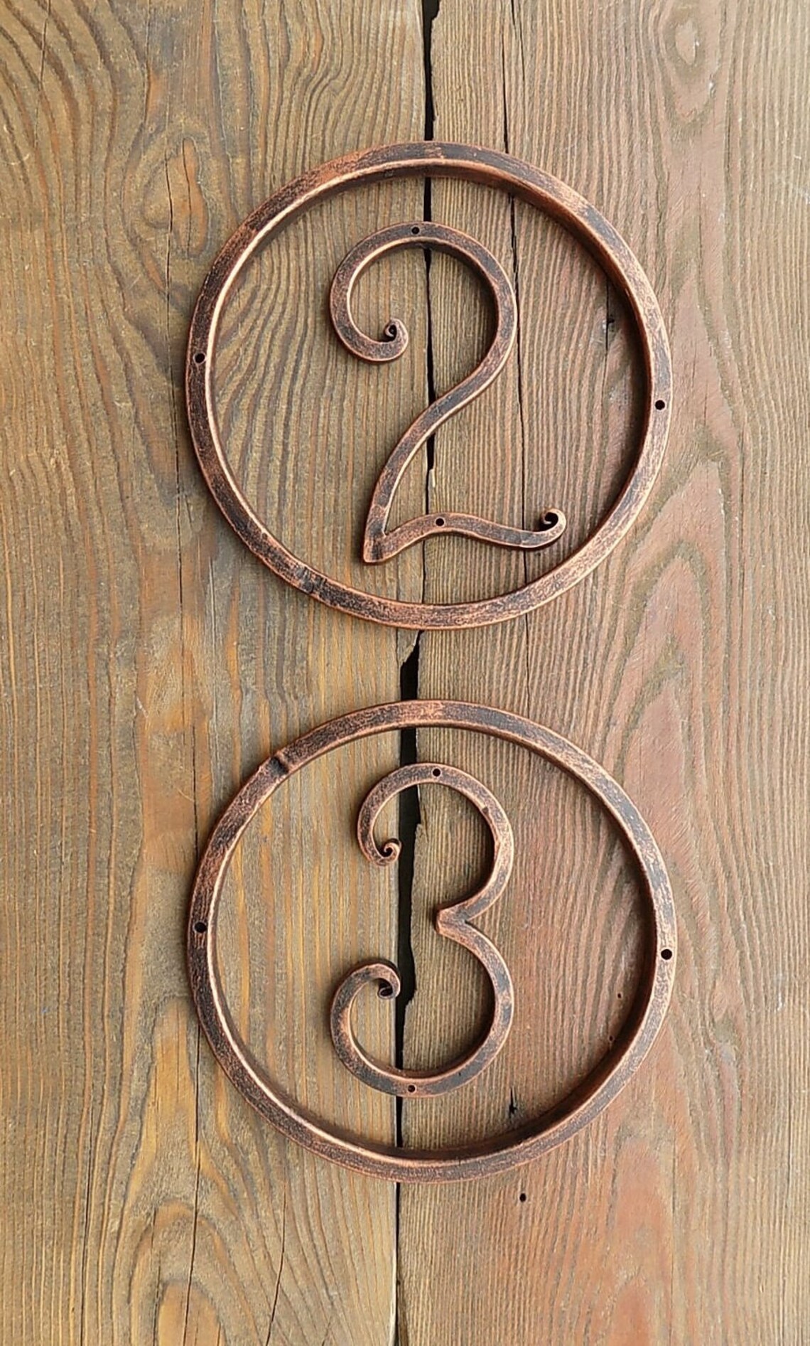 House Address / House Number / House Number in a Circle / Iron - Etsy