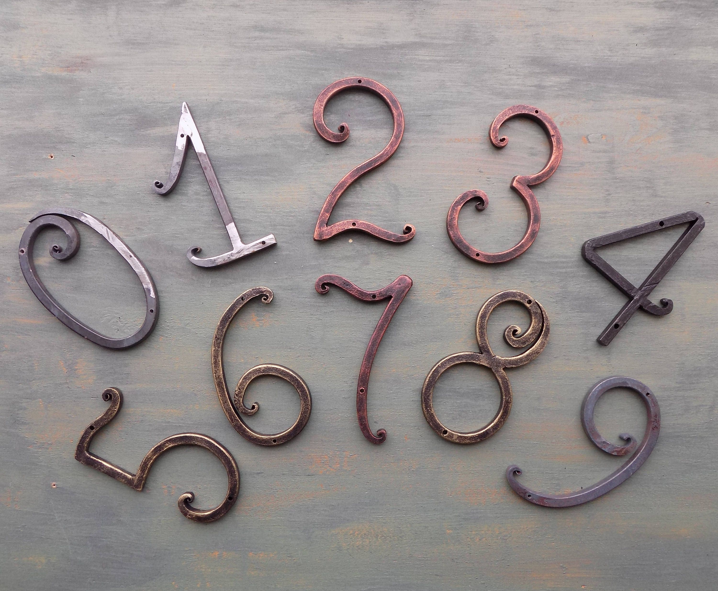 House Number / House Address / Metal House Numbers 5 Inch/ - Etsy