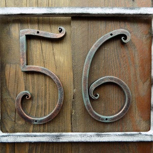 Address Numbers / House Number in a Frame / House Number / Iron House ...