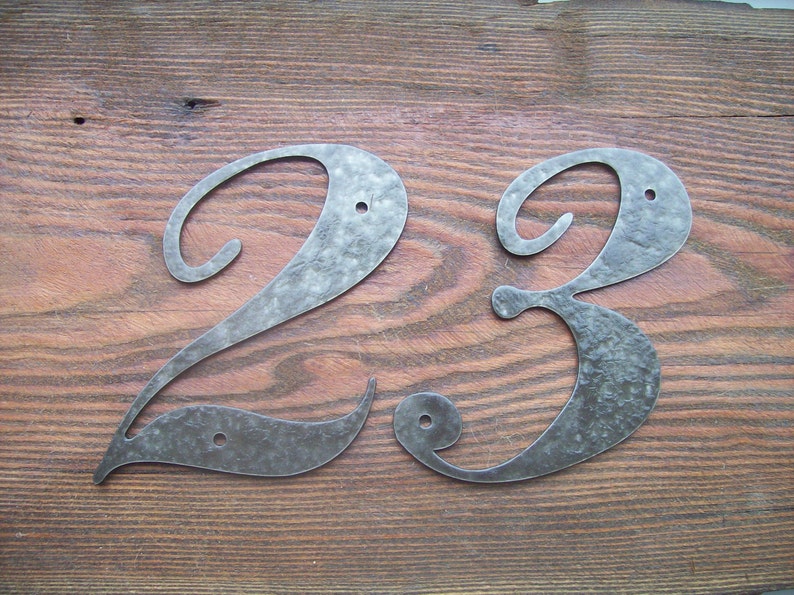 Art Designer's House Number /Metal House Numbers 4 | Etsy