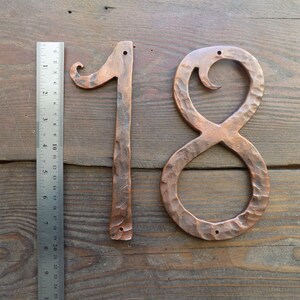 House Number /black Copper/ Iron House Numbers / Numbers / Metal House ...