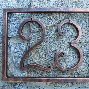 House Number / Address Numbers / House Number in a Frame / Iron House ...