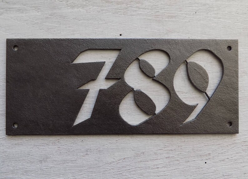 Designer 3D House Number/Modern House Numbers/Contemporary | Etsy