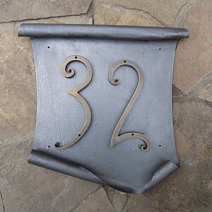 Designer House Number / Metal Scroll / House Number / Address Numbers ...