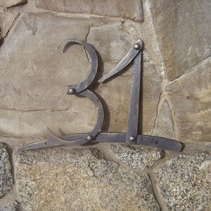 Designer's House Number /iron House Numbers 7,5 Inches/door Numbers ...